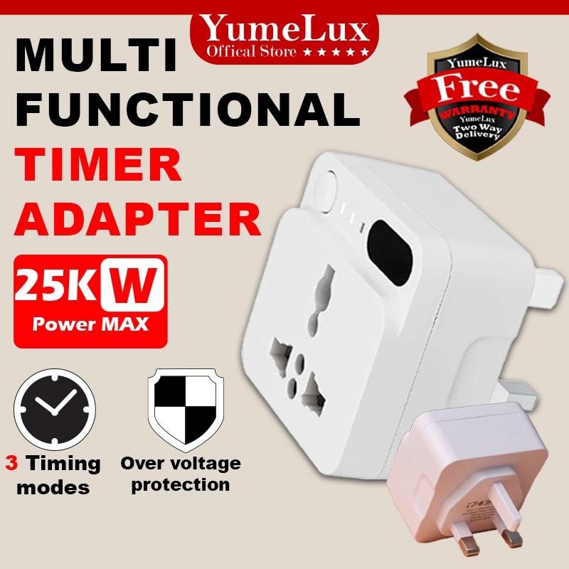 YumeLux Universal Timer Adapter Travel Charger Converter Socket For US ...