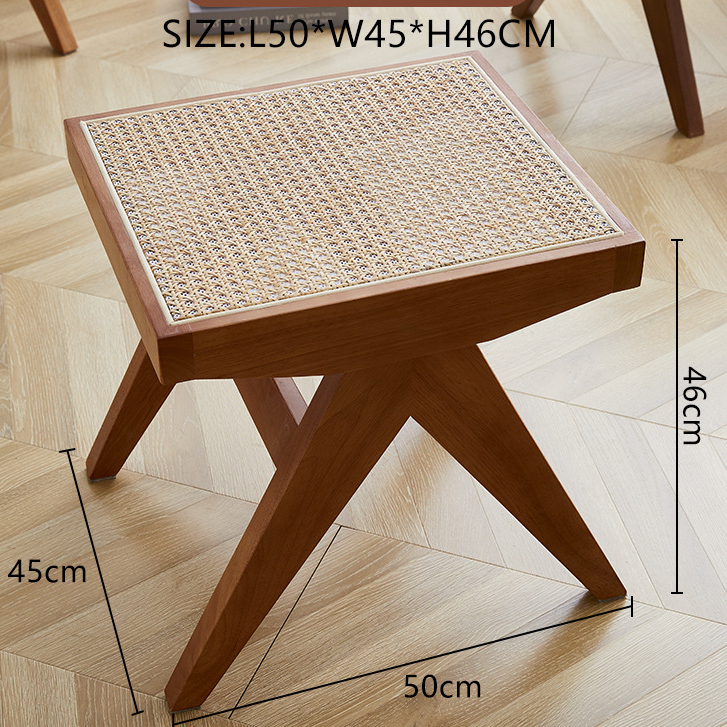 Bedroom Bed End Stool Doorway Shoe Wearing Stool Art Home Solid Wood ...