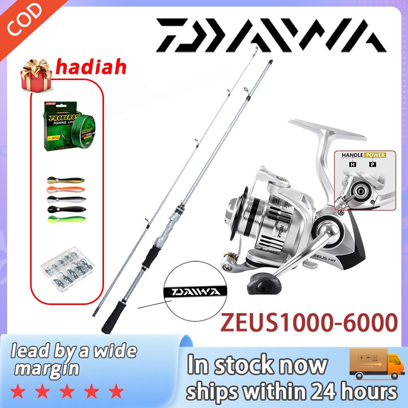 DAIWA Reel Fishing Rod Set Combo Barang Mancing Set Joran Pancing Satu ...