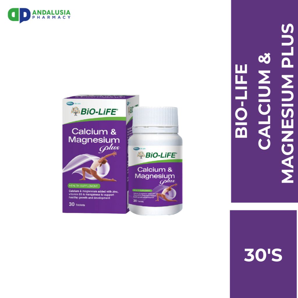 BIO-LIFE CALCIUM & MAGNESIUM PLUS TABLET | Shopee Malaysia