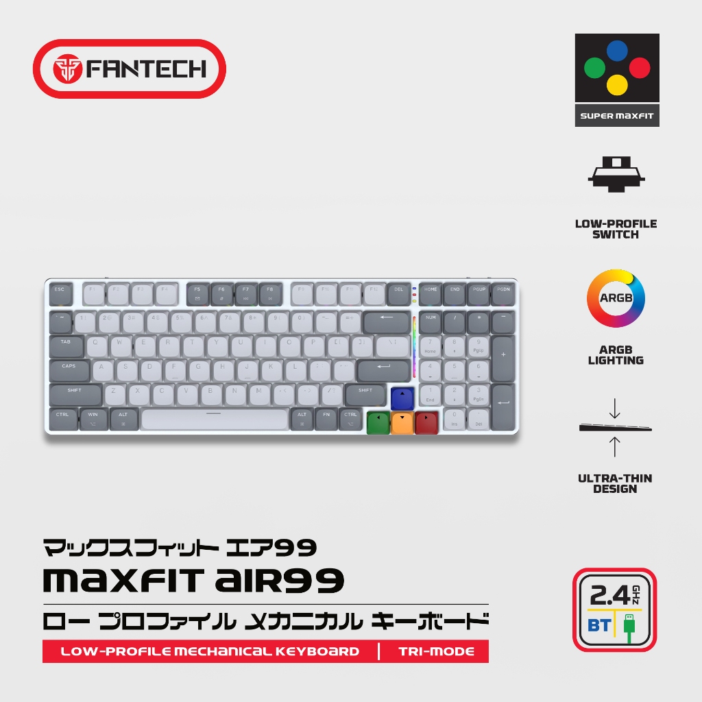 FANTECH MAXFIT AIR LOW-PROFILE MECHANICAL KEYBOARD | Shopee Malaysia