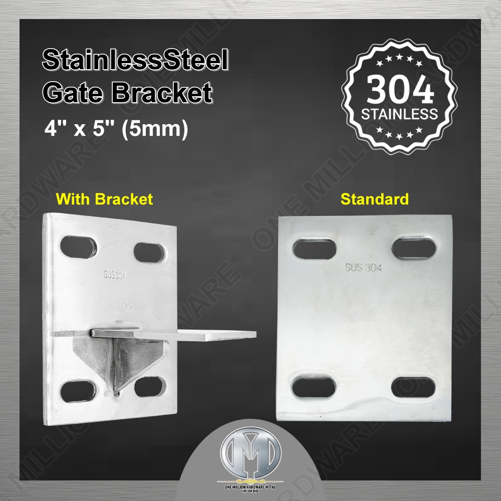 4" x 5" 5mm Thinkness Stainless Steel Welding Square Plate With Support ...