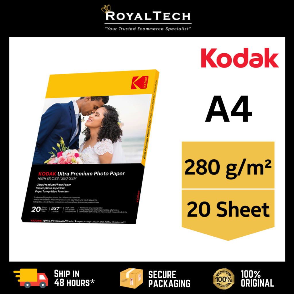 [ORIGINAL] Kodak Ultra Premium A4 Photo Paper Gloss Inkjet Paper | High ...