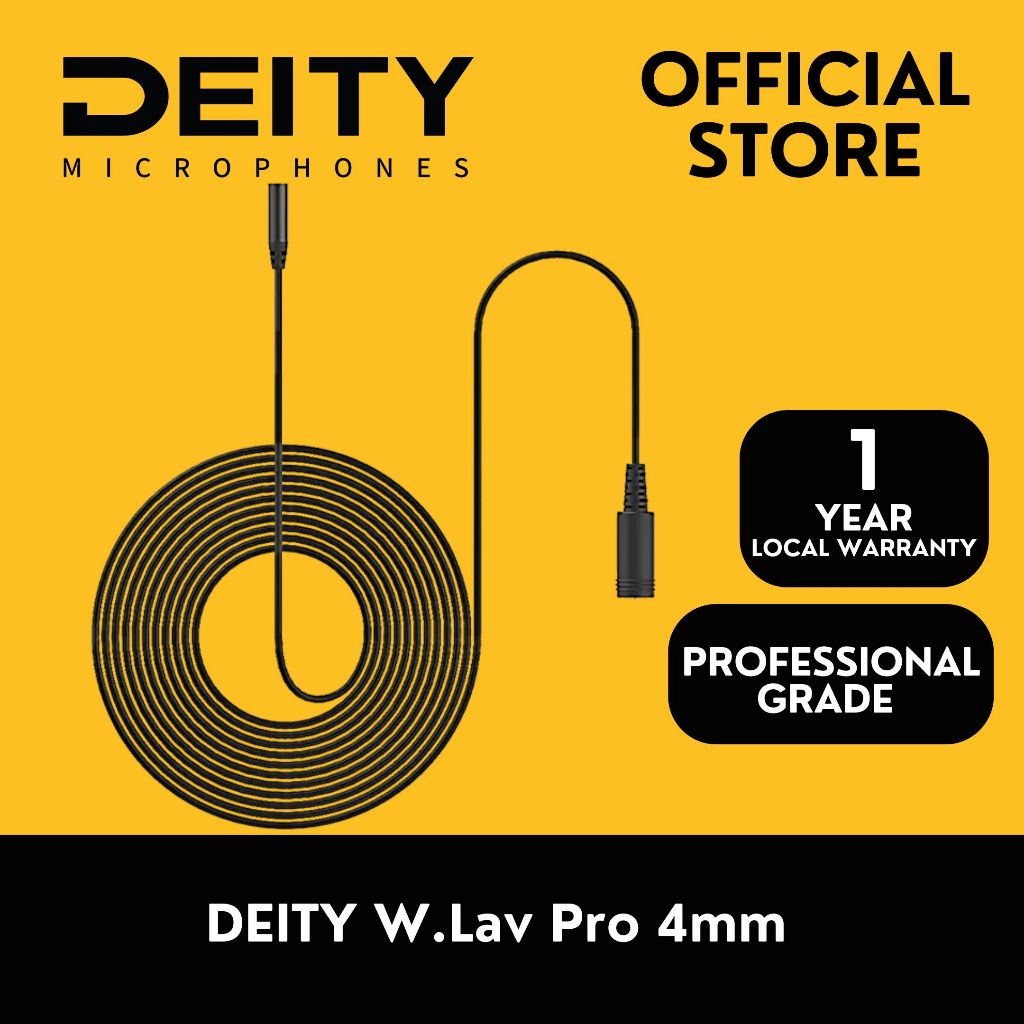 DEITY W.Lav Pro Omnidirectional Lavalier Microphone IP57 Waterproof ...