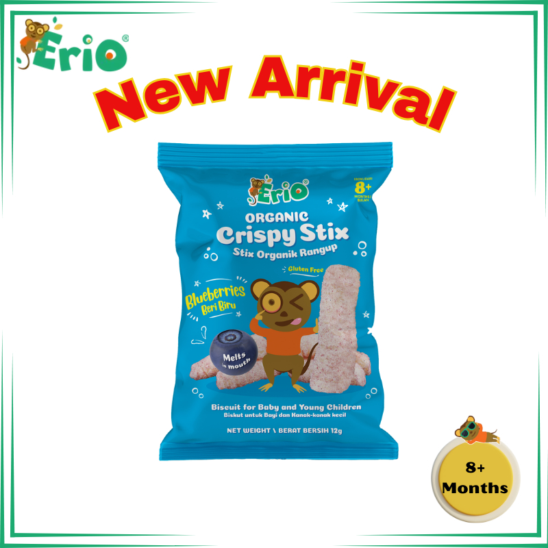 Erio Organic Crispy Stix - Blueberries (12g) | Shopee Malaysia