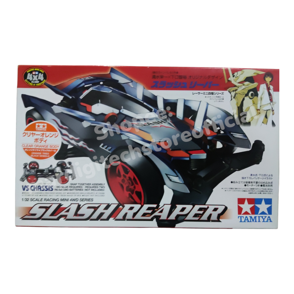 Tamiya 95219 Slash Reaper Clear Orange Special Mini 4WD Fully Cowled ...