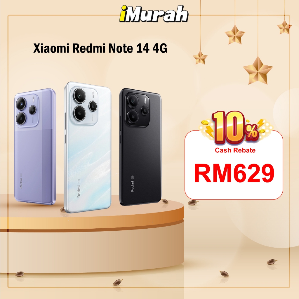 Xiaomi Redmi Note 14 4G [256GB ROM+8GB RAM | 5110mAh] - 1 Year Warranty ...