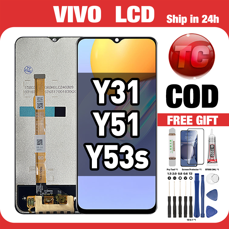 LCD VIVO Y31/ Y51 2020/ Y53s Compatible For Original Glass Touch Screen ...