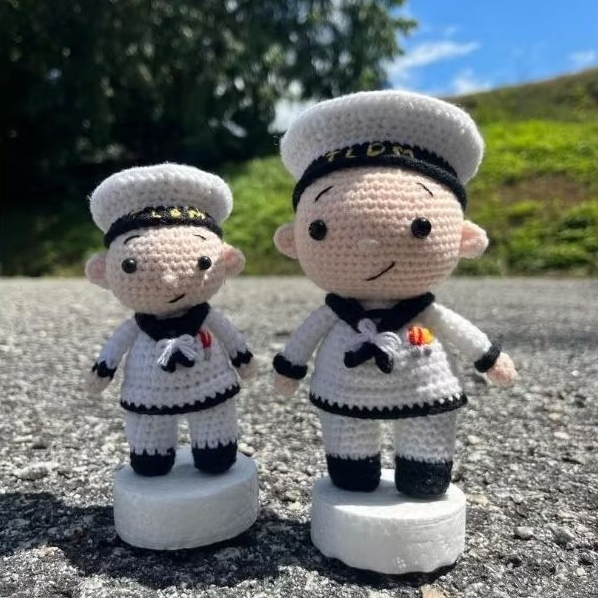 Pre Order CROCHET UNIFORM DOLLS PDRM TLDM TDM TUDM AMIGURUMI PATUNG ...