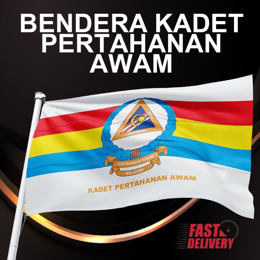 Bendera KADET PERTAHANAN AWAM MALAYSIA I Quality Flag I Badan ...