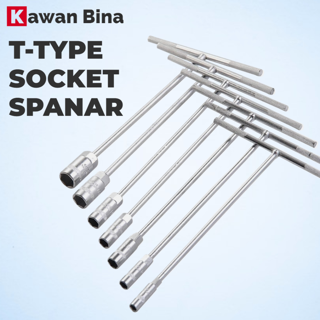 7-15mm Automotif Spanar Jenis T T Spaner Heavy Duty Automotive T Type ...