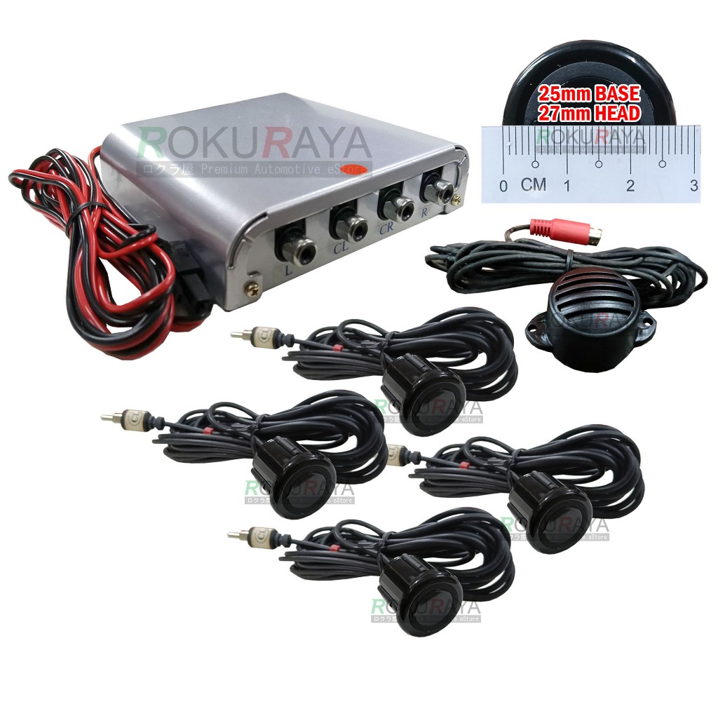 25mm Big Eyes Universal Reverse Sensor 4 Eye Car Parking Assistant ...