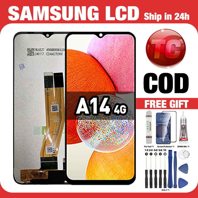 LCD SAMSUNG A14 4G A145F Compatible For Original Glass Touch Screen ...