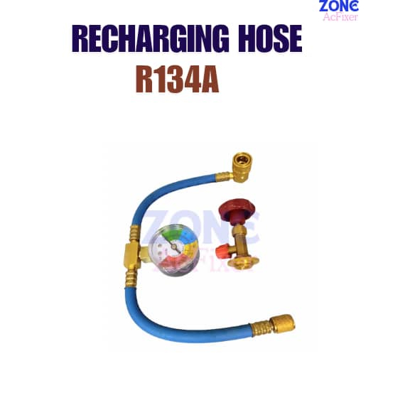 CHARGING HOSE R134A AIR CONDITIONER GAS COOLER WITH MEASURING GAUGE ...