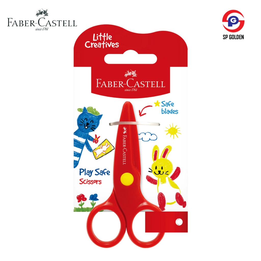 Faber Castell Little Creatives Play Safe Scissors | Shopee Malaysia