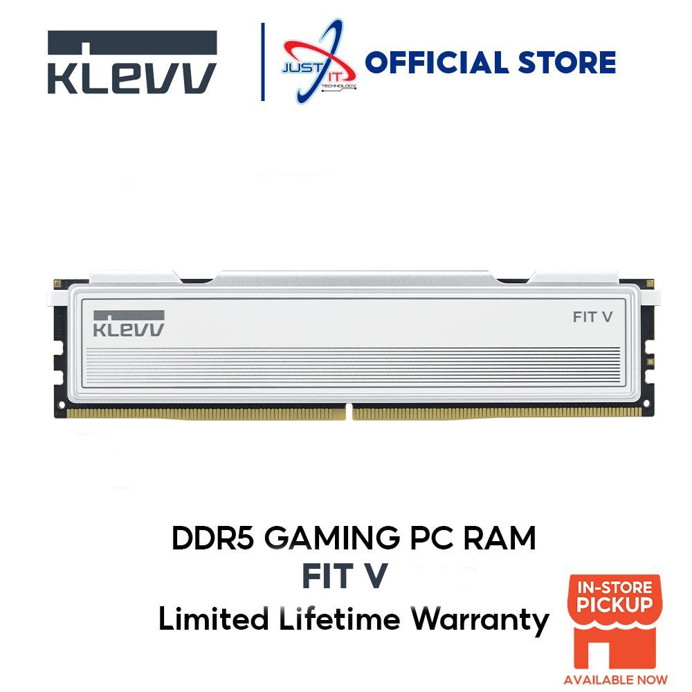 KLEVV FIT V DDR5 6000MHZ CL22 / CL28 / CL30 / CL32 GAMING PC RAM (16GB / 16GB (8*2) / 32GB (16*2 ...