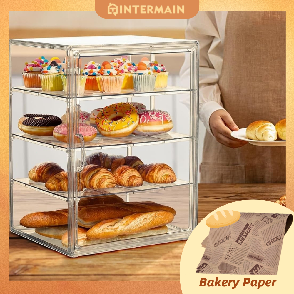 Acrylic Display Cabinet Stackable Storage Organizer DIY Bekas Kuih ...