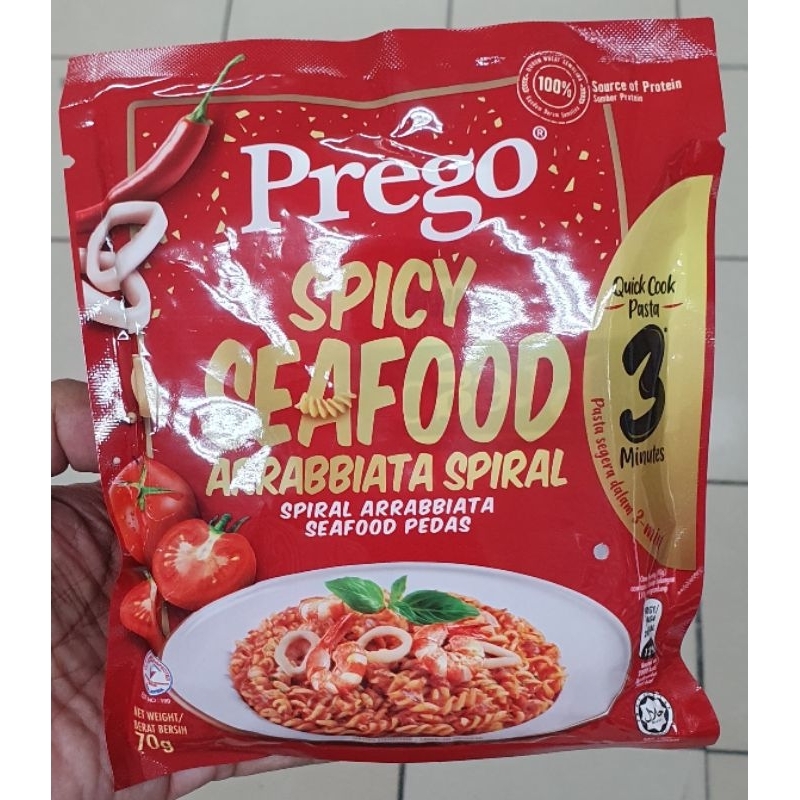 PREGO SPICY SEAFOOD ARRABIATA SPIRAL 70G | Shopee Malaysia