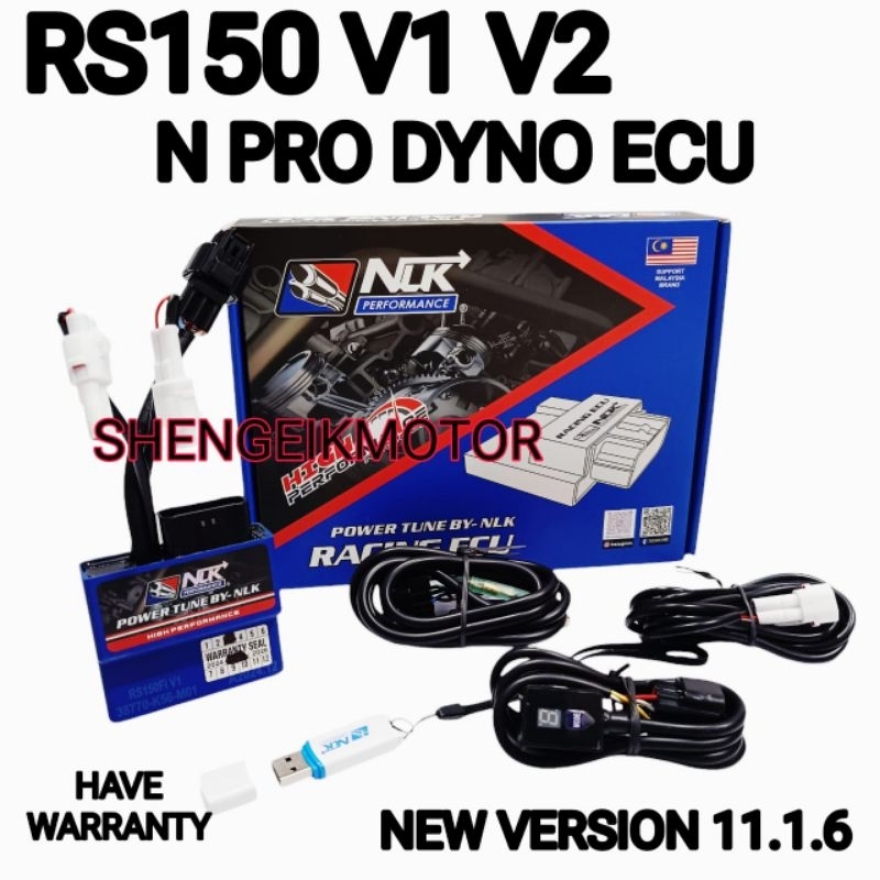 NLK ECU 11.1.6 VERSION Y15ZR V1 V2 RS150 LC135 FI RACING DYNO ECU NLK ...