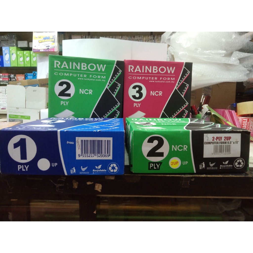 Rainbow Computer Form 1PLY - 2PLY NCR - 2PLY NCR 2UP - 3PLY NCR ...