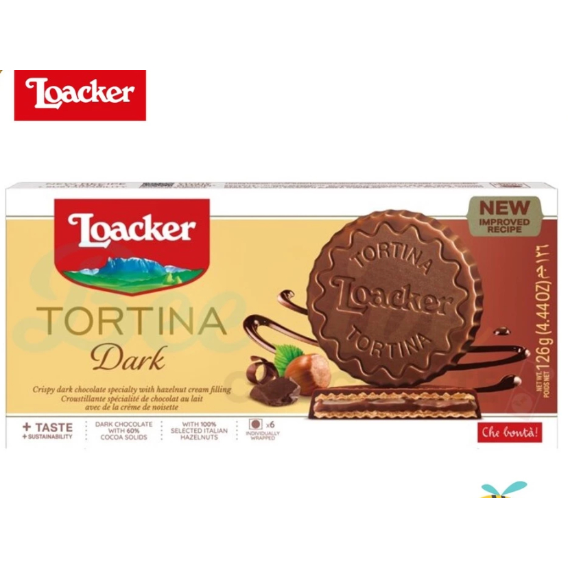 Loacker Tortina Chocolate Wafer 125g - 126g (Assorted Flavours ...
