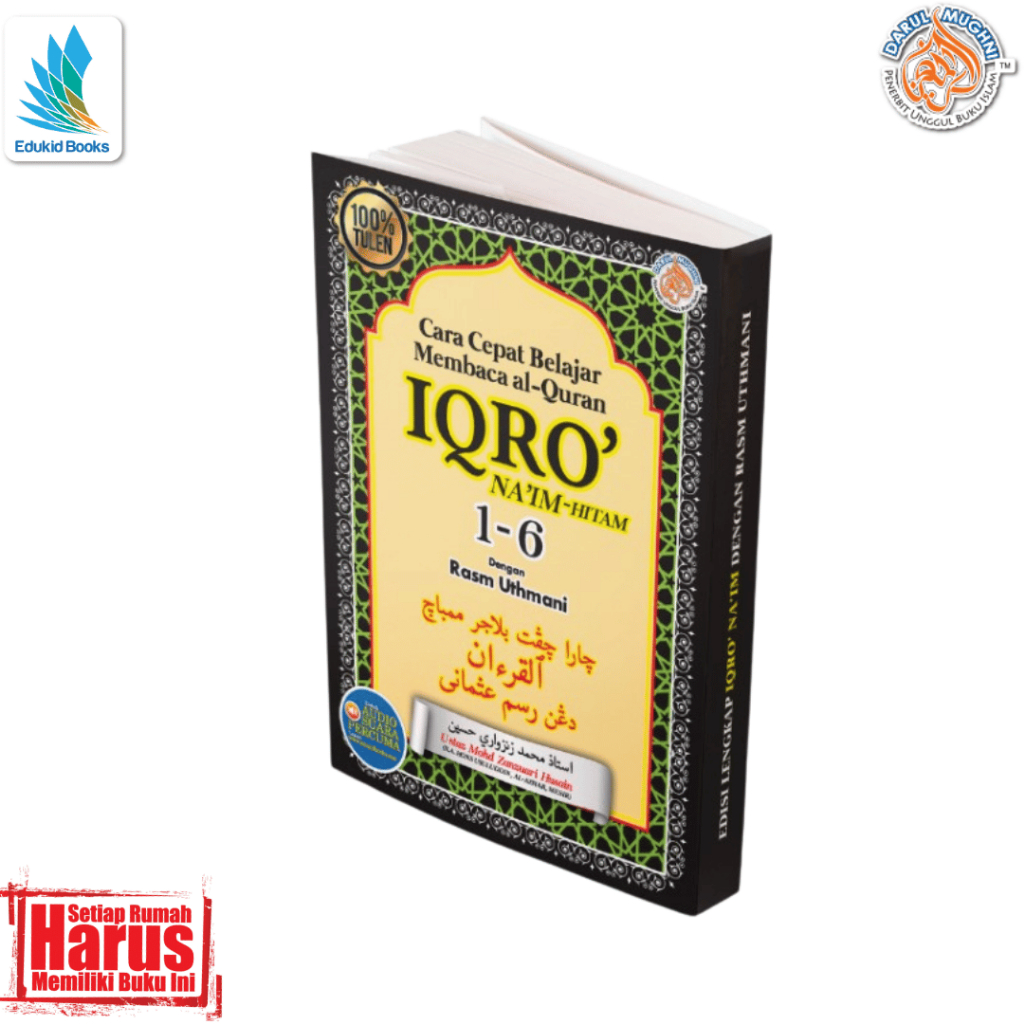 Iqra 1- 6 set lengkap Hitam - edukid - Iqra Naim - Al quran - iqra ...