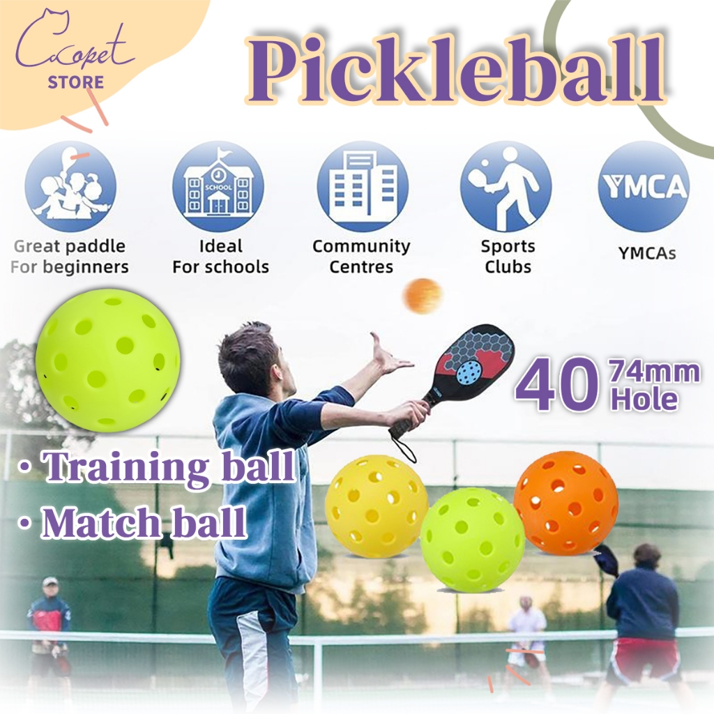 Pickleball 40 Hole 74MM High Quality Durable / Professional Game ...