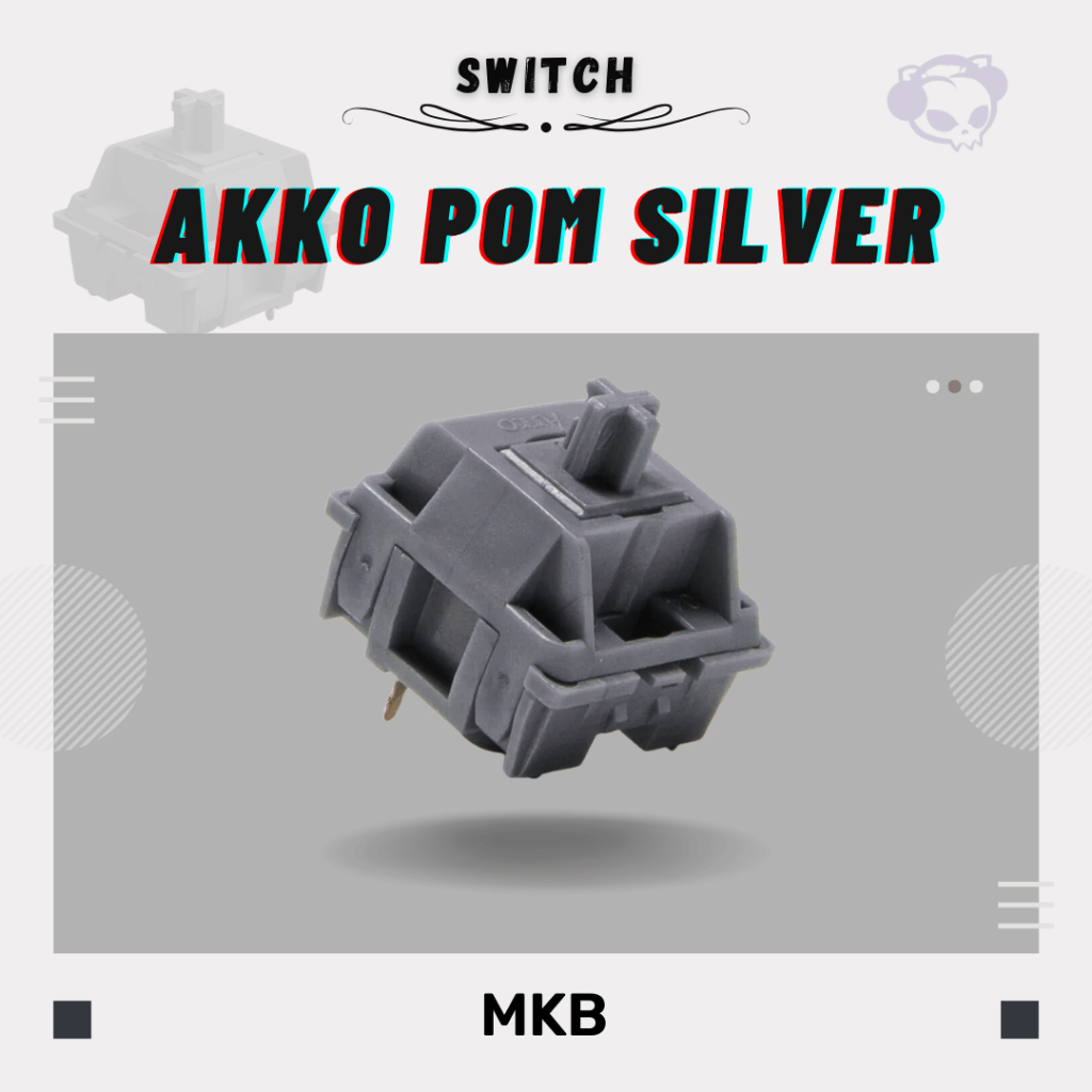 Akko Linear Switch For Mechanical Keyboards - POM Silver | Shopee Malaysia