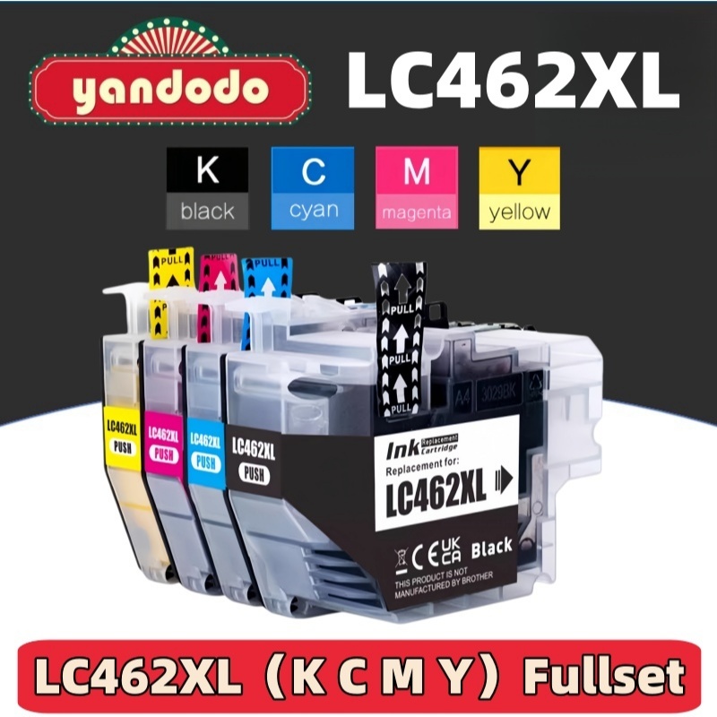 Compatible Brother LC462 LC462XL LC 462 462XL Ink Cartridge MFC J2340DW ...