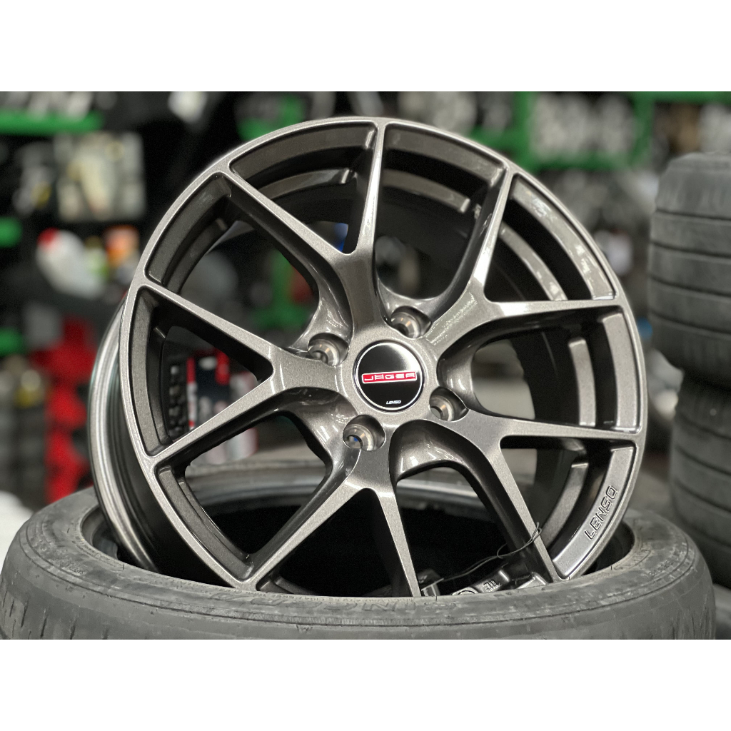 NEW 15X6.5J Lenso Jager Dyna Rim (set of 4) Hyper Dark 4X100 for Axia Bezza NBox Myvi Vios Yaris ...