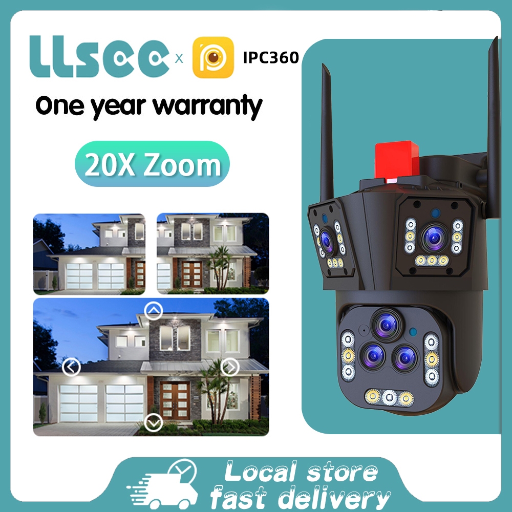 TIMI 5-lens 3-frame 20MP 4K wireless CCTV camera WIFI 20X optical zoom CCTV outdoor waterproof ...