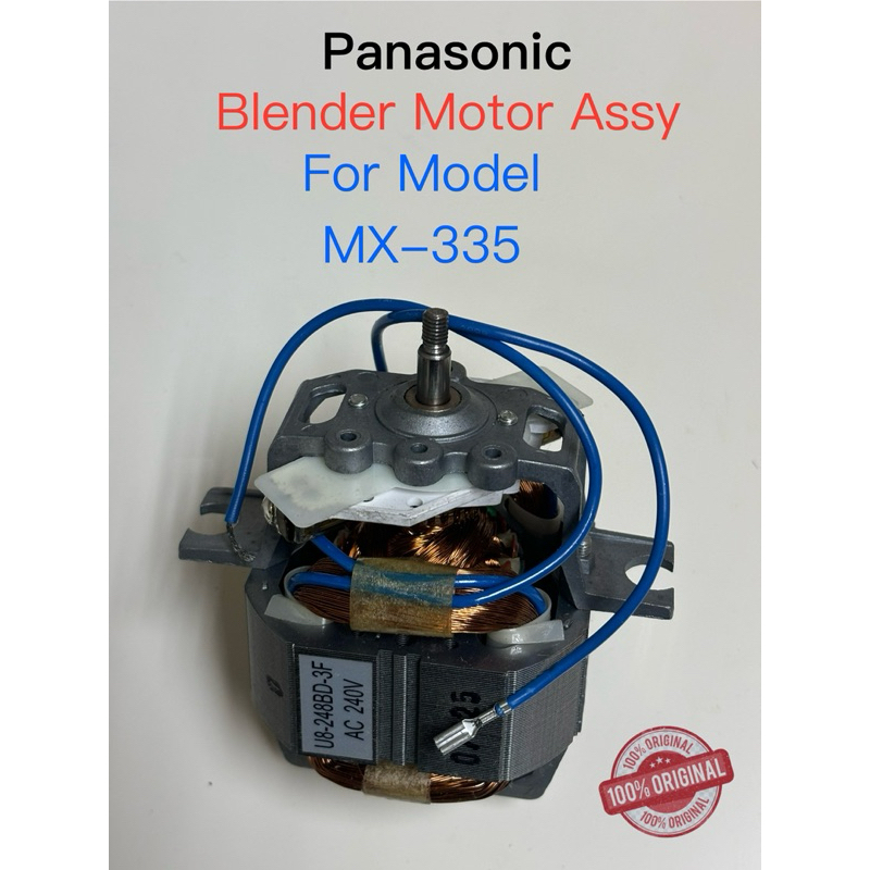 PANASONIC ORIGINAL MOTOR ASSY ( U8-248BD-3F )FOR BLENDER MODEL MX-335 💯 ...