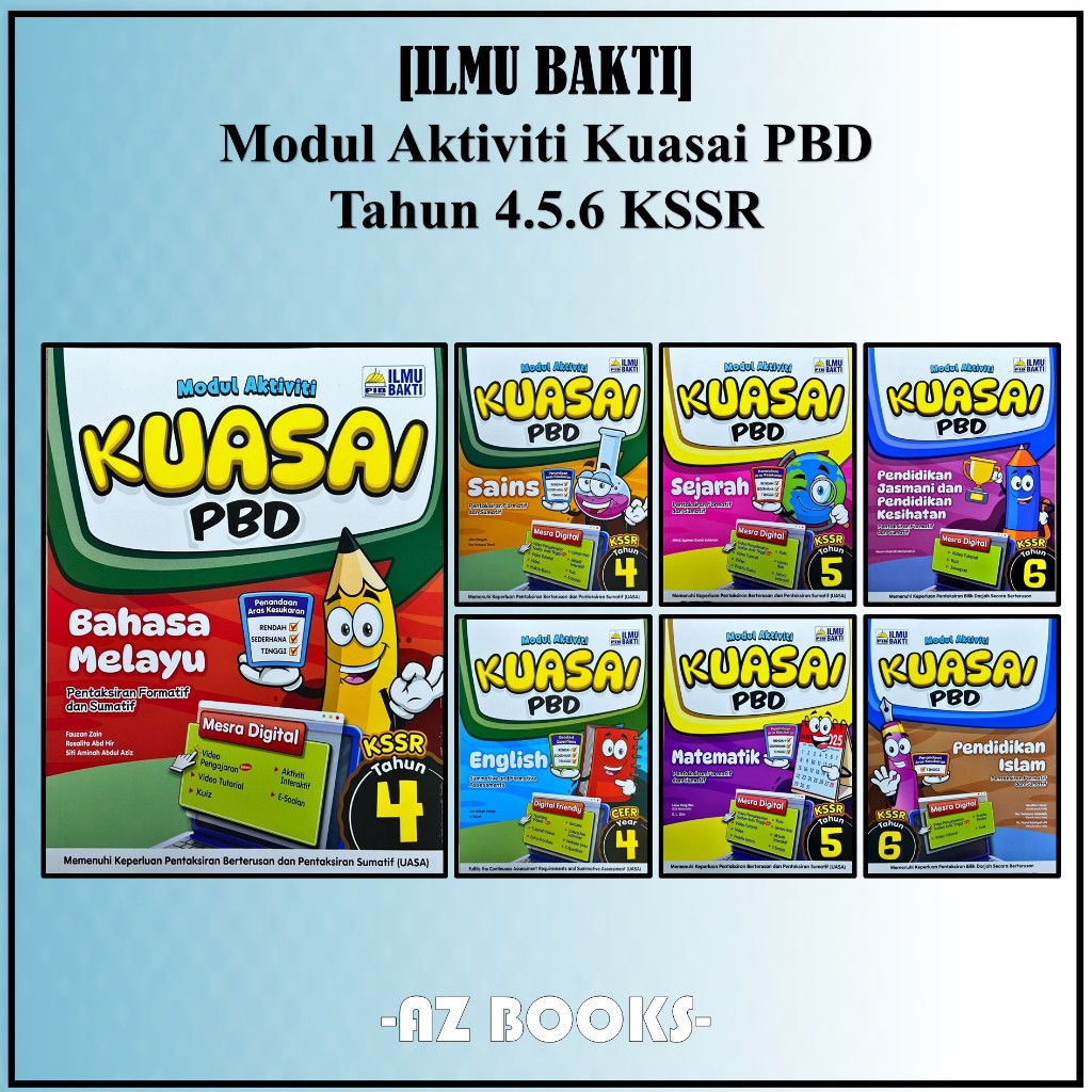 [AZ] ILMU BAKTI - 2025 Buku Latihan Modul Aktiviti KUASAI PBD KSSR TAHUN 4.5.6 | Shopee Malaysia