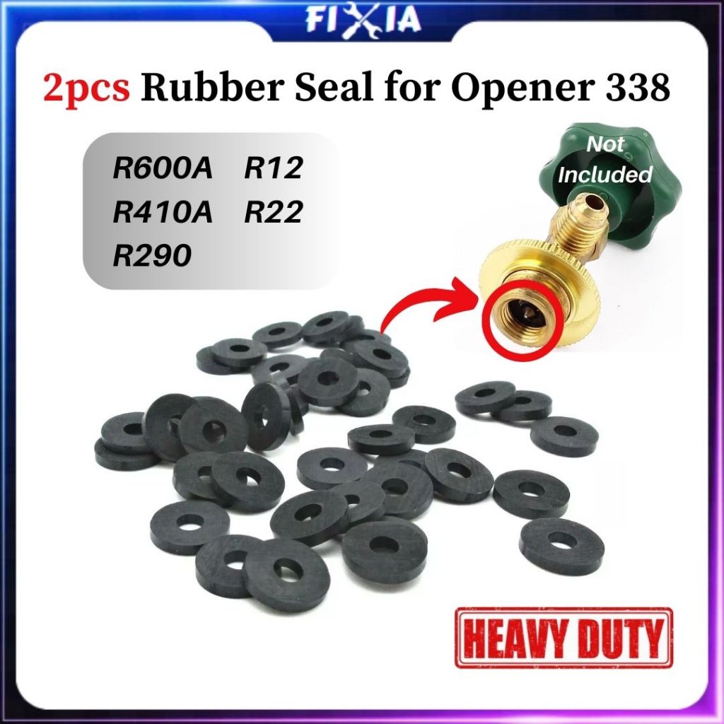 (2pcs) Rubber Seal for Opener 338 (R600 R410 R12 R22 R290) Refrigerant ...