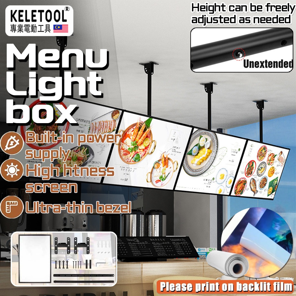 led light box led menu board Ultra thin LED TV light box menu board ...
