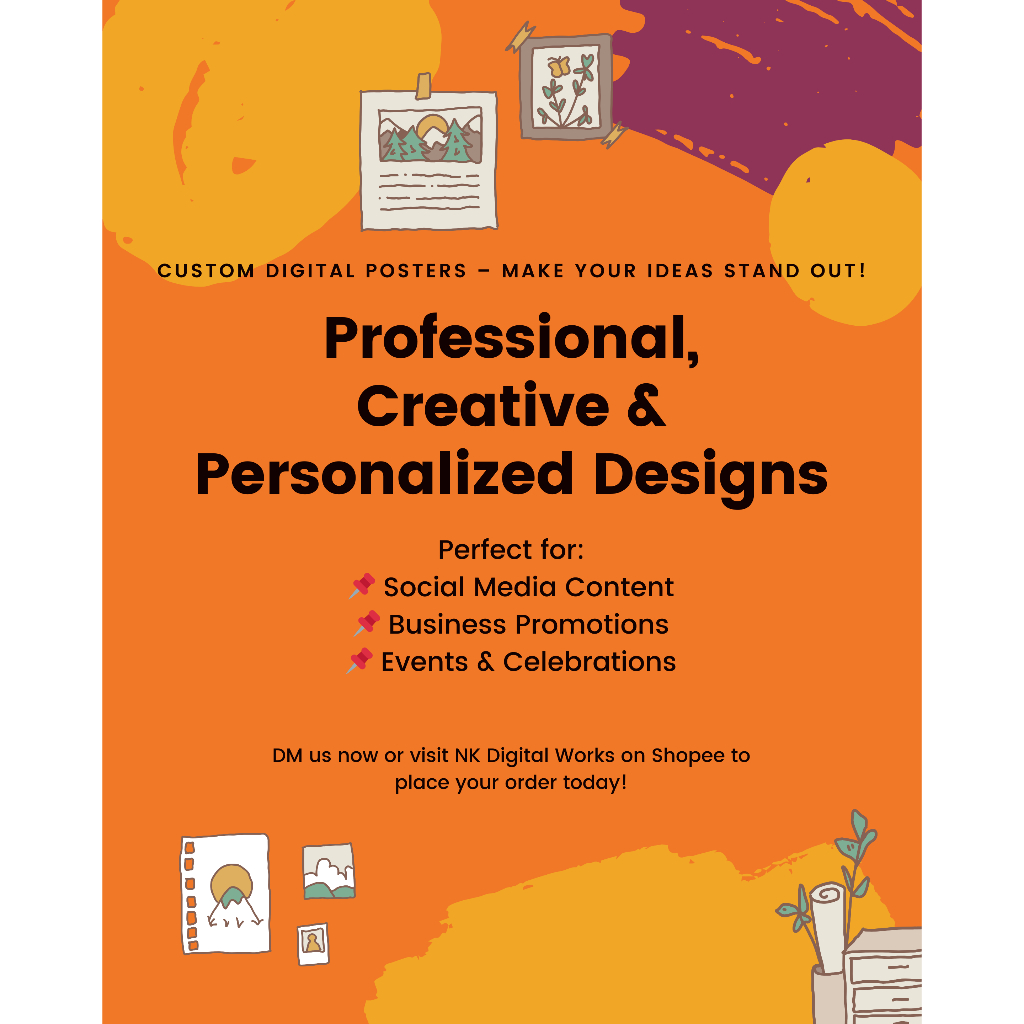 Custom Digital Posters – Creative & Eye-Catching Designs | Shopee Malaysia
