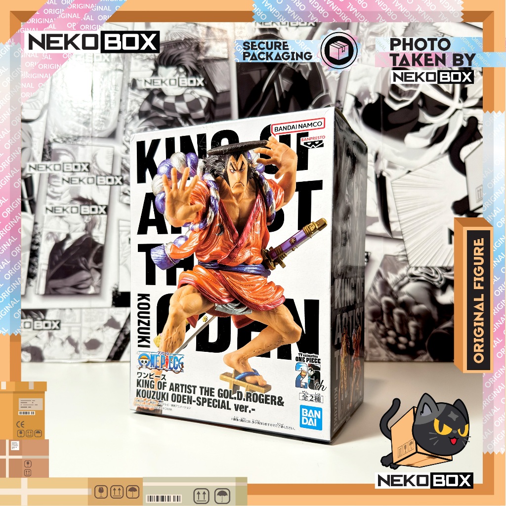 Original (Gold Sticker) Japan Anime Figure One Piece KING OF ARTIST ...