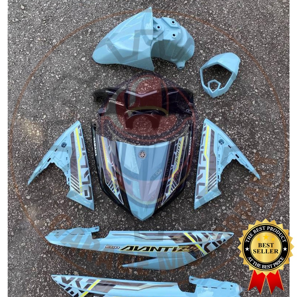 COVERSET BODYSET EGO AVANTIZ YAMAHA STICKER SIAP TAMPAL DBSB BABY BLUE ...