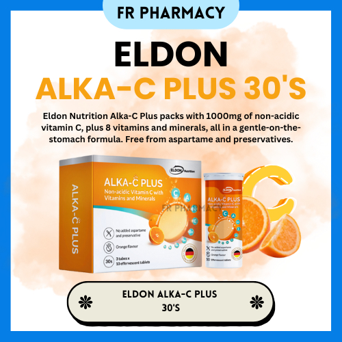 ELDON ALKA-C PLUS SUPPLEMENT 30'S NON ACIDIC VITAMIN C WITH VITAMINS ...