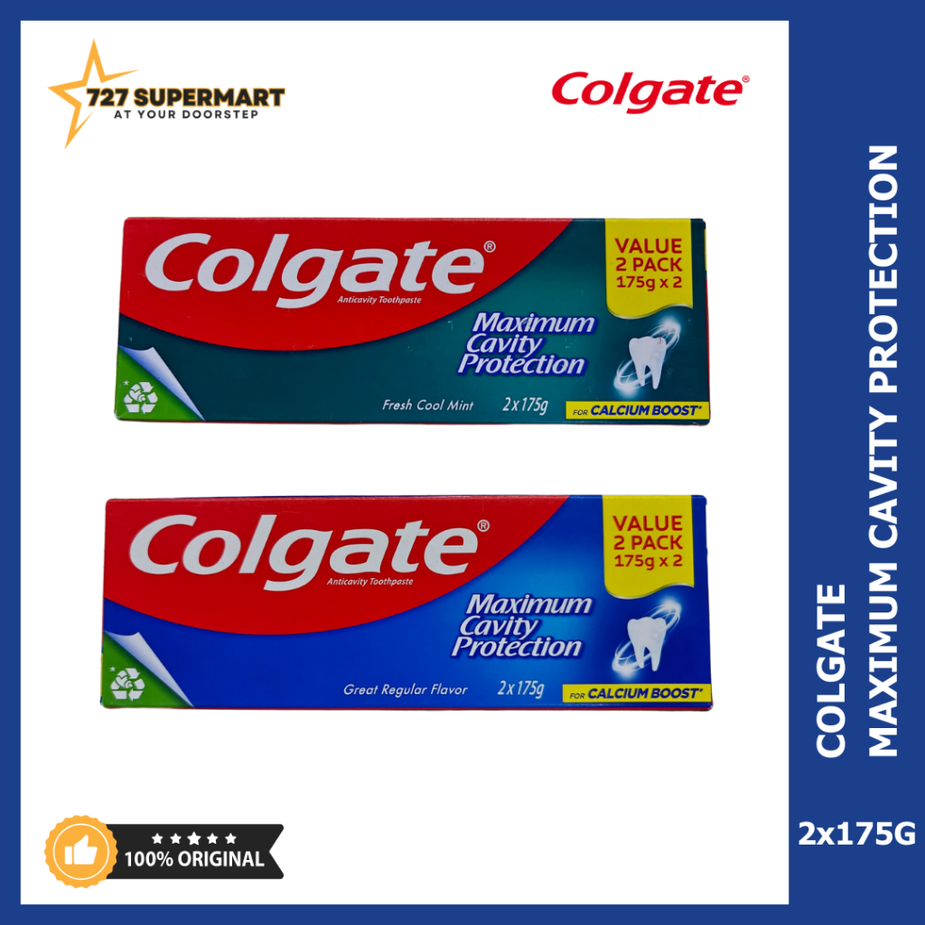 [VALUE PACK] COLGATE MAXIMUM CAVITY PROTECTION 2x175G | Shopee Malaysia