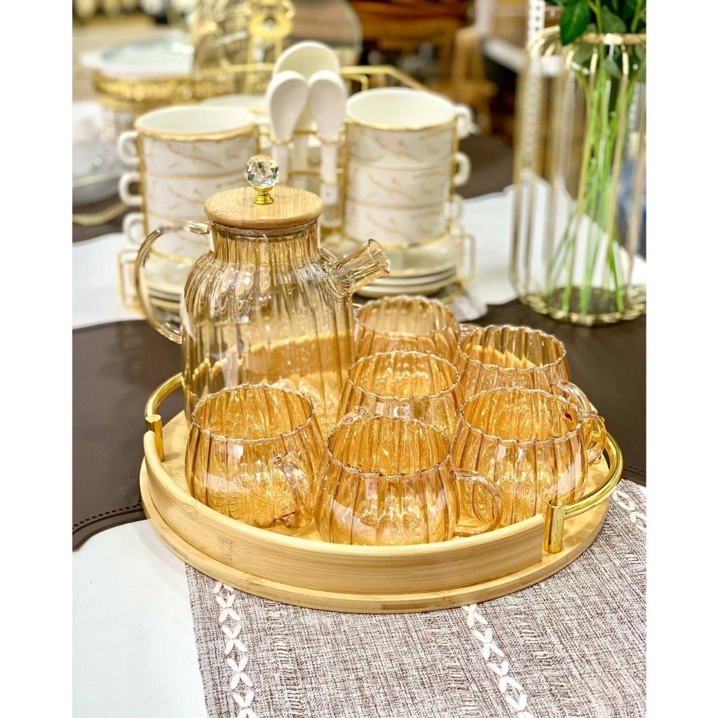 [NEW DESIGN]Set Teko Dan Cawan Teko Seramik Set Buat Air Teh - Agnes Teapot | Shopee Malaysia