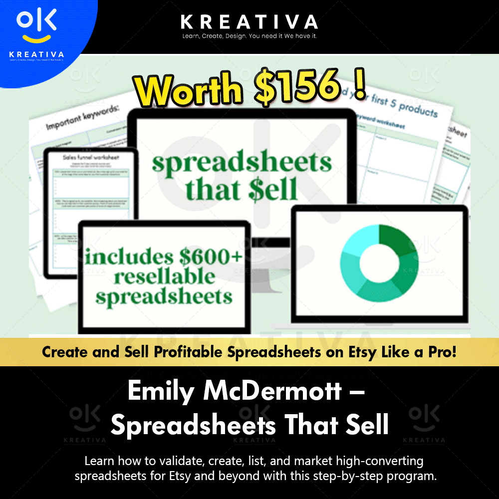 ETSY Video Course - Emily McDermott – Spreadsheets That Sell | Learn ...