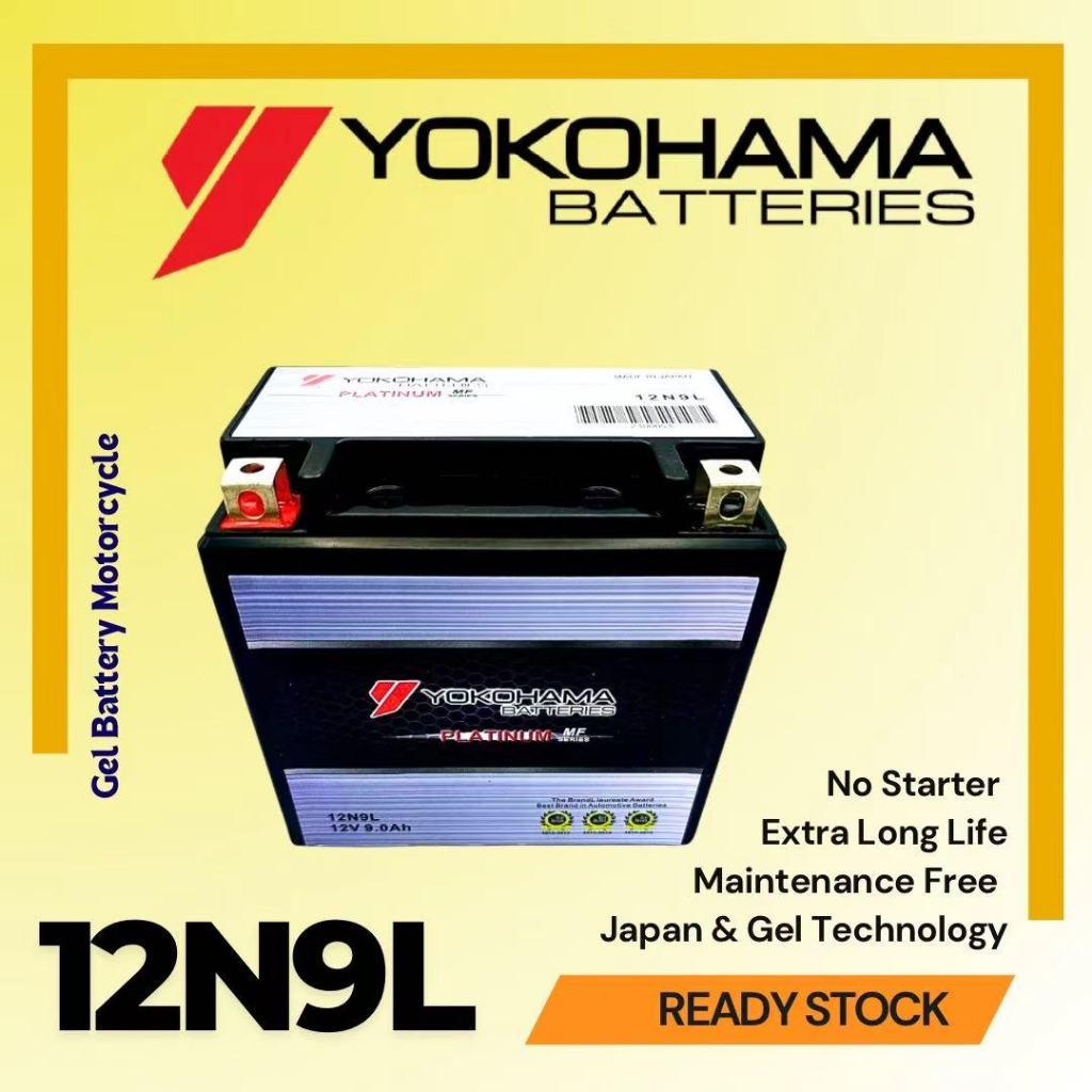12N9L-BS 12N9L BATTERY YOKOHAMA MODENAS JAGUH 175 CL160 SCRAMBLER CM200 ...