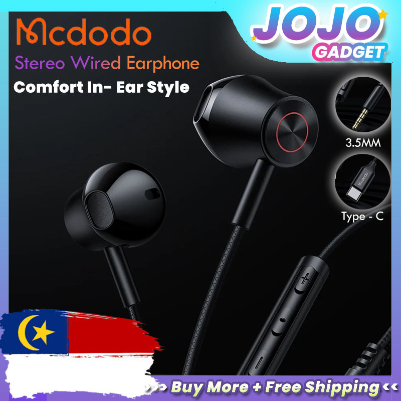 Mcdodo Stereo Sound Wired Earphone Mcdodo Earbud For Type C Earphone ...