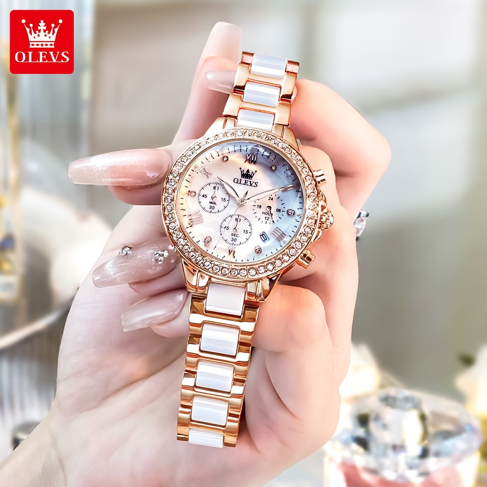 OLEVS Jam Tangan Perempuan Original Women Watch Fashion Minimalist ...