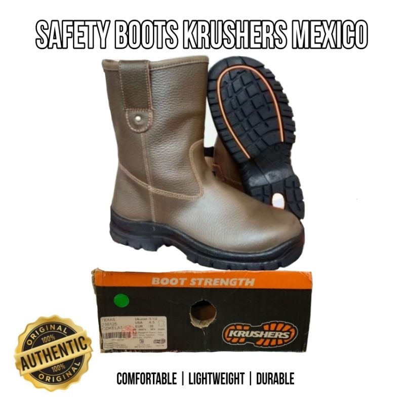 PROMO KASUT KRUSHERS SHOES READY STOCK SAFETY BOOTS | Shopee Malaysia