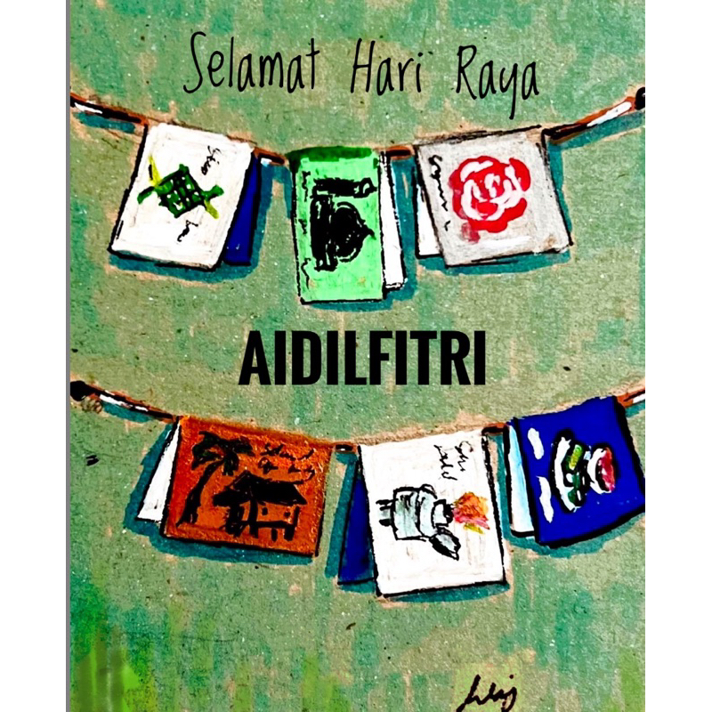 Poskad Raya Kenangan Kad Raya Dulu-dulu | Shopee Malaysia