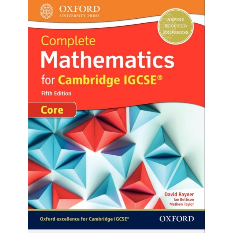 [2047] Complete mathematics for Cambridge IGCSE Core Fifth Edition ...