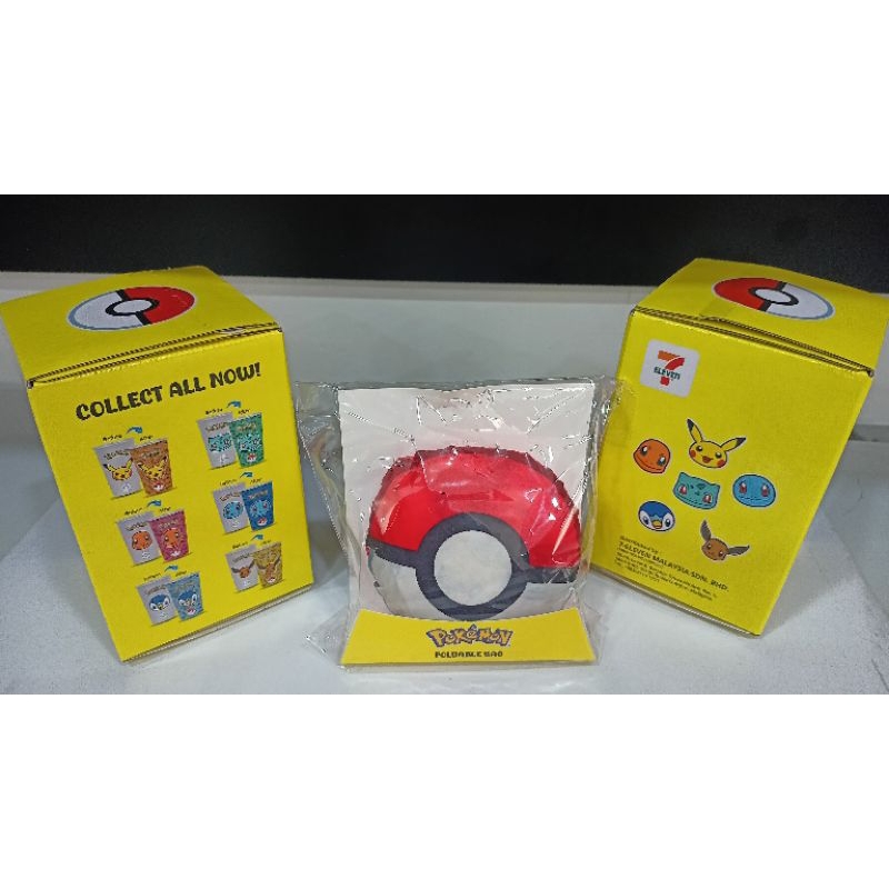 Pokemon 711 x Colour Changing Cup/2Unit + Pokemon Foldable Bag/1Unit ...