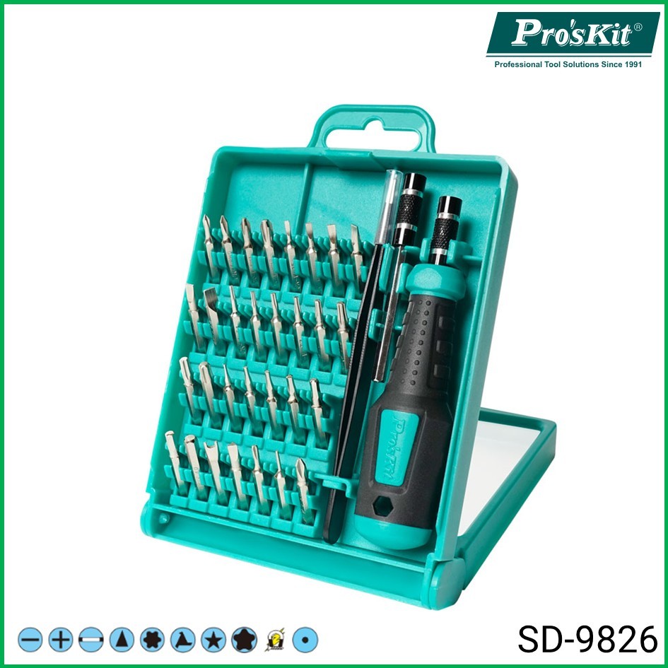 Pro'skit SD-9826 33 In 1 Precision Electronic Screwdriver Set | Shopee ...